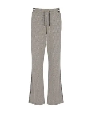 Balmain Monogram-jacquard Drawstring Pants - Gray