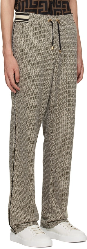 Balmain Monogram-jacquard Drawstring Pants