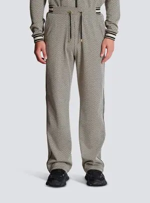Balmain Monogram-jacquard Drawstring Pants