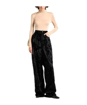 MAISON MARGIELA Thin Knit Turtleneck Long Sleeve Top