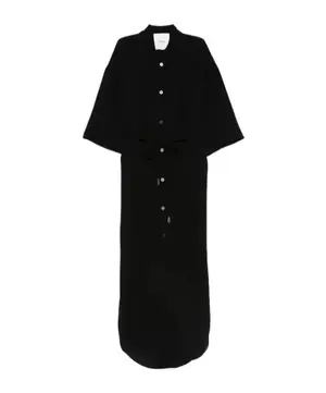 Nanushka Belted Shirtdress - Black