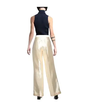 MAISON MARGIELA Satin Wide Leg Dress Pants
