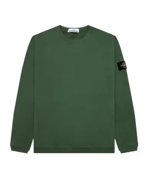 Stone Island Compass-badge Crew-neck Sweatshirt - Green