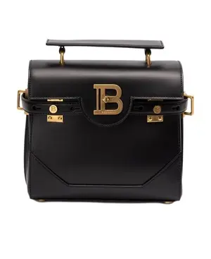 Balmain Smooth Leather B-buzz 23 Bag - Black