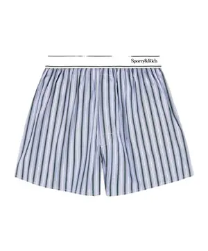 SPORTY  RICH Sporty & Rich Serif Striped Boxer Shorts - Multicolor