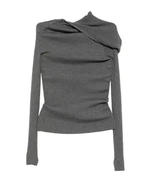 JEAN PAUL GAULTIER Halterneck Knit Top - Gray