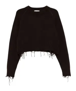 LOW CLASSIC Ribbed Jumper - Black