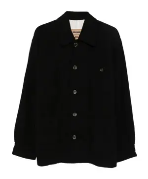 UMA WANG Button-fastening Patch-pocket Jacket - Black