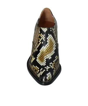 Chloé Pointed-toe Multicolor Ankle Boots - Black