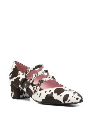 CAREL Kina Triple-strap Pumps - Black
