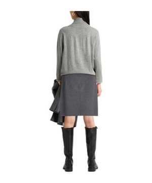 Max Mara Wool Flared Mini Skirt