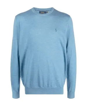 Polo Ralph Lauren Pony Embroidered Knit Jumper - Blue