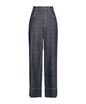 Brunello Cucinelli Dark Wash Wide-leg Jeans