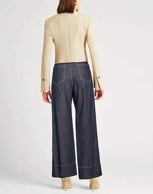 Brunello Cucinelli Dark Wash Wide-leg Jeans