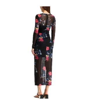 GANNI Multicolor Mesh Dress