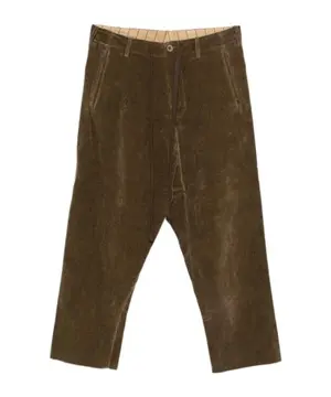 UMA WANG Drawstring Corduroy Trousers - Brown