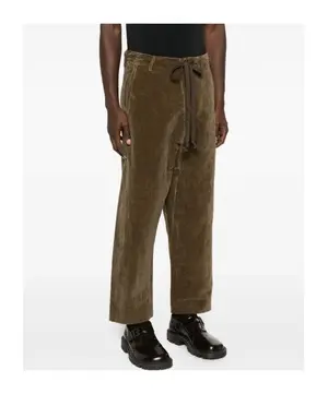 UMA WANG Drawstring Corduroy Trousers