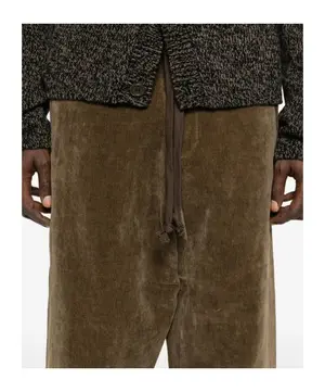 UMA WANG Drawstring Corduroy Trousers