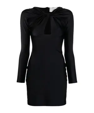 Coperni Twisted Cut-out Long Sleeve Mini Dress