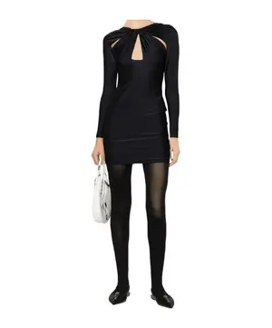Coperni Twisted Cut-out Long Sleeve Mini Dress