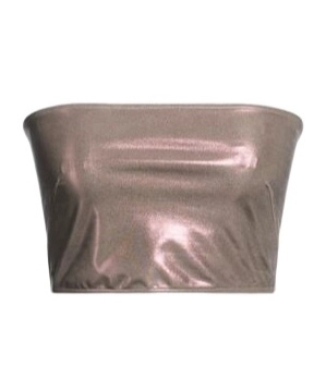 Rick Owens Metallic Tube Top - Gray