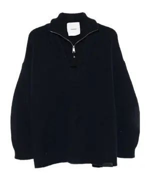 Nanushka Kylen Zip-neck Tassel Sweater