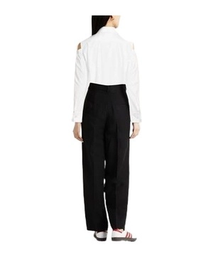 Max Mara Collared Shirt With Cold-shoulder Cutouts
