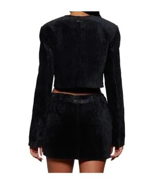 Alexander Wang Velvet Cropped Jacket