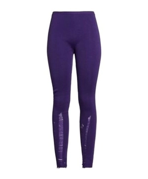 MAISON MARGIELA High-waisted Knit Skinny Leggings - Blue