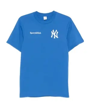 SPORTY  RICH Sporty & Rich New York Yankees Crewneck T-shirt