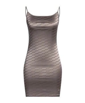 Balenciaga Thin-strap Bodycon Mini Dress - Gray