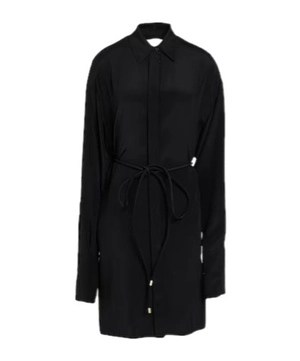 Sportmax Belted Shirt Dress With Classic Collar