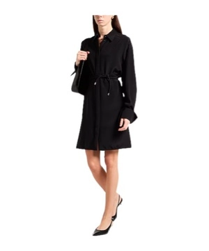 Sportmax Belted Shirt Dress With Classic Collar