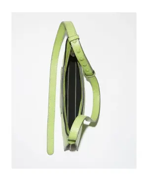Acne Studios Cracked Leather Shoulder Bag