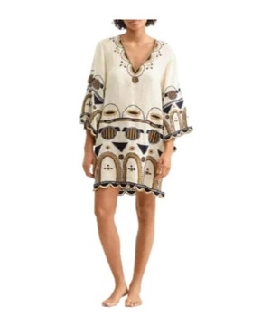 ERES Medaillon Embroidered Midi Dress
