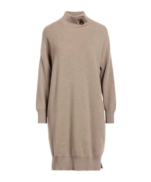 Brunello Cucinelli Knitted Dress With Appliqué Detail