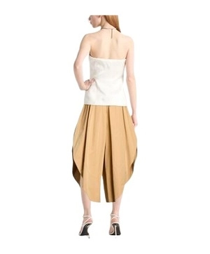 Chloé High-waisted Pleated Draped Trousers