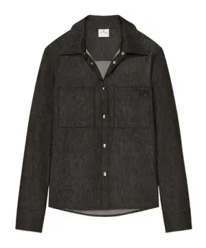 COURREGES Button-up Utility Overshirt - Black