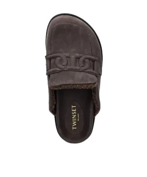 TWINSET Logo Embellished Mules