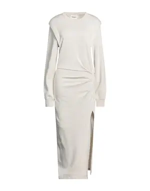 Isabel Marant Étoile Long Sleeve Crewneck Maxi Dress With Front Slit