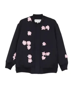 Stine Goya Floral-appliqué Jacket - Black