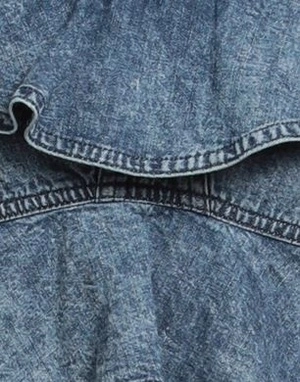 Isabel Marant Étoile Off-shoulder Ruffled Denim Crop Top