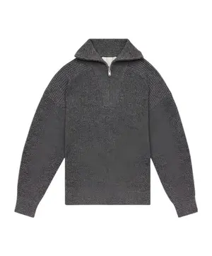Isabel Marant Étoile Ribbed Zip-neck Sweater - Black