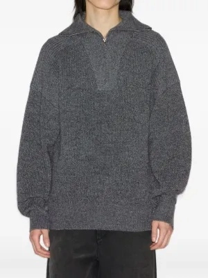 Isabel Marant Étoile Ribbed Zip-neck Sweater
