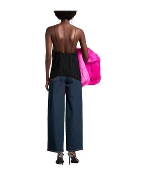 MAXCO. Max&co. High-waisted Cropped Tapered Denim Pants