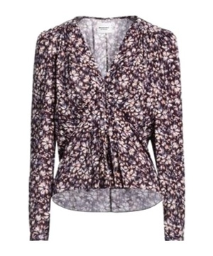 Isabel Marant Étoile V-neck Cropped Long-sleeve Top - Gray