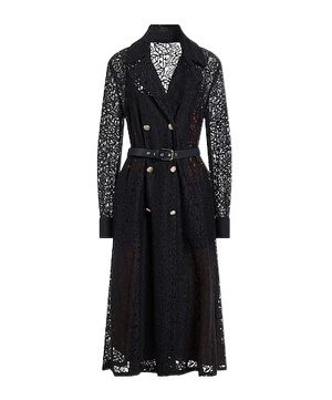 Max Mara Color-blocked Lace Shirt Dress - Black