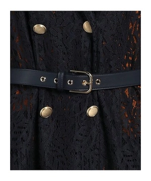 Max Mara Color-blocked Lace Shirt Dress