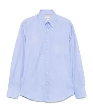 Brunello Cucinelli Button-down Cotton Shirt - Blue