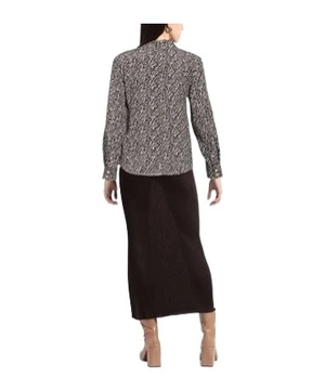 Isabel Marant Étoile Two-tone Stand Collar Long Sleeve Blouse - Gray